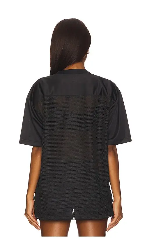 Guess Mesh Tee In Black