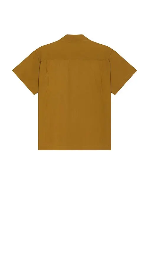 Obey Beau Woven Shirt In Brown