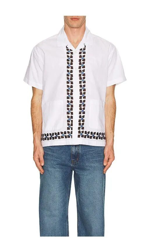 Obey Ruben Woven Shirt In White