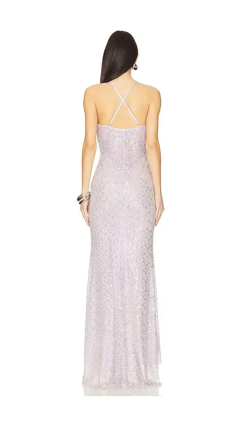 MICHAEL COSTELLO X Amaranta Embellished Gown