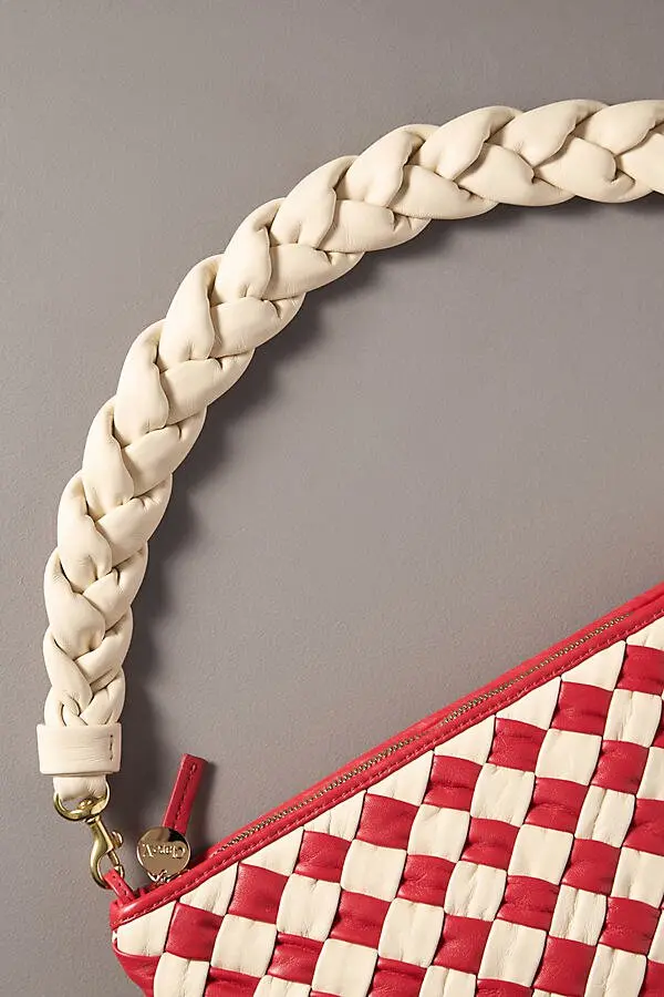 Clare V. Braided Leather Shoulder Bag Strap