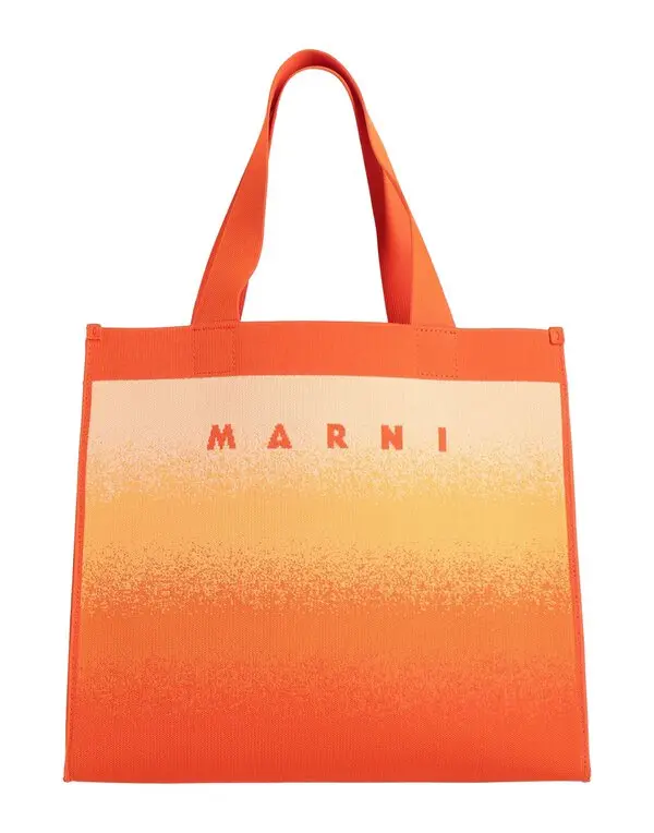 Marni Knitted Shopper Bag With Pouch - Silver