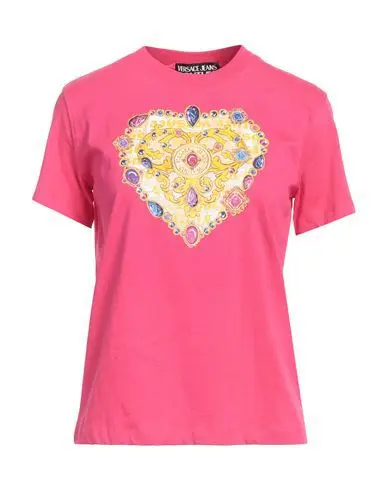 Versace Printed Cotton T-shirt - Pink