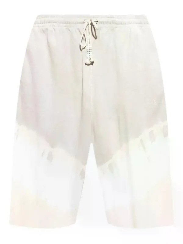 MAISON MARGIELA Tie-dye Track Shorts - Neutrals