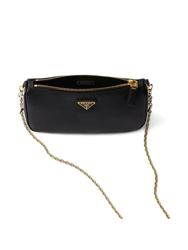 Prada Mini Leather Chain Shoulder Bag
