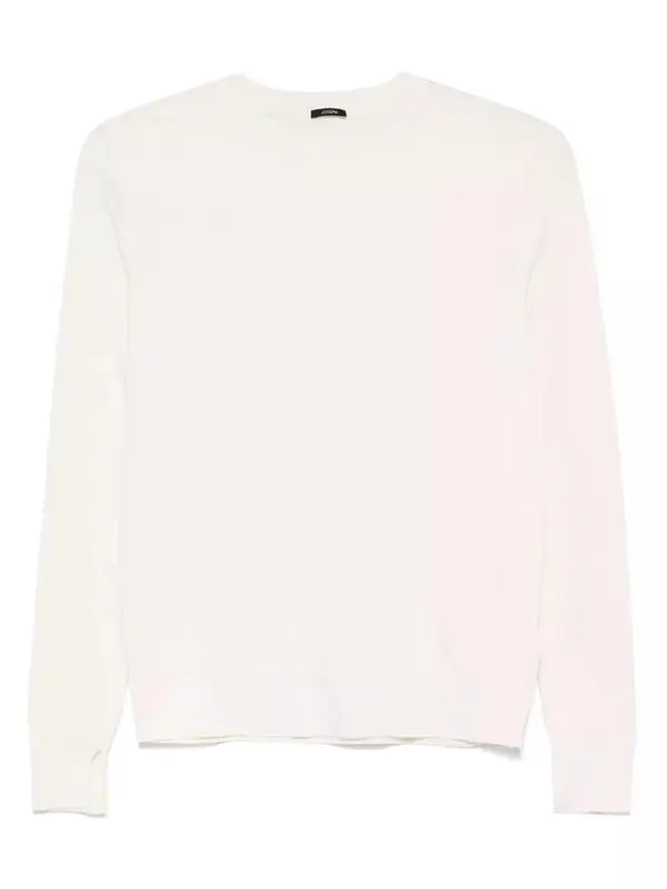 JOSEPH Crew-neck Top - Neutrals
