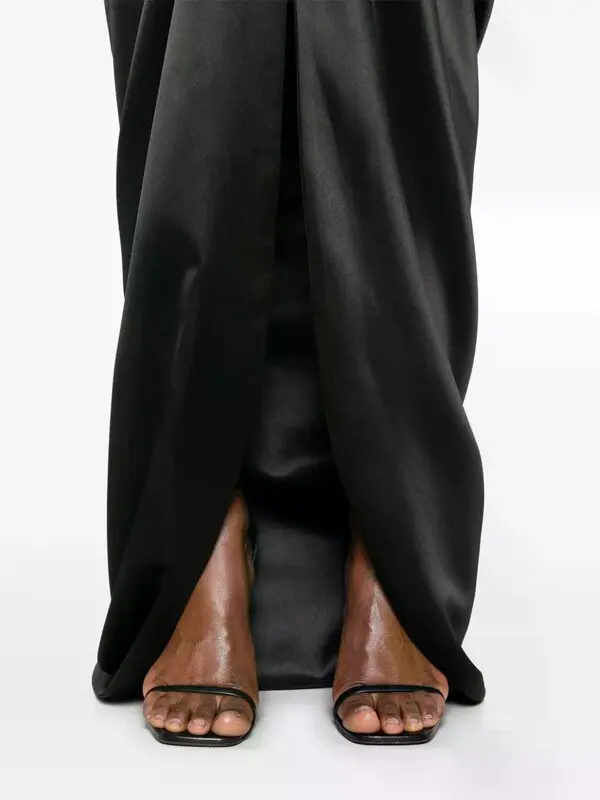 MITILIANE COUTURE Leather Corset And Maxi Skirt Set
