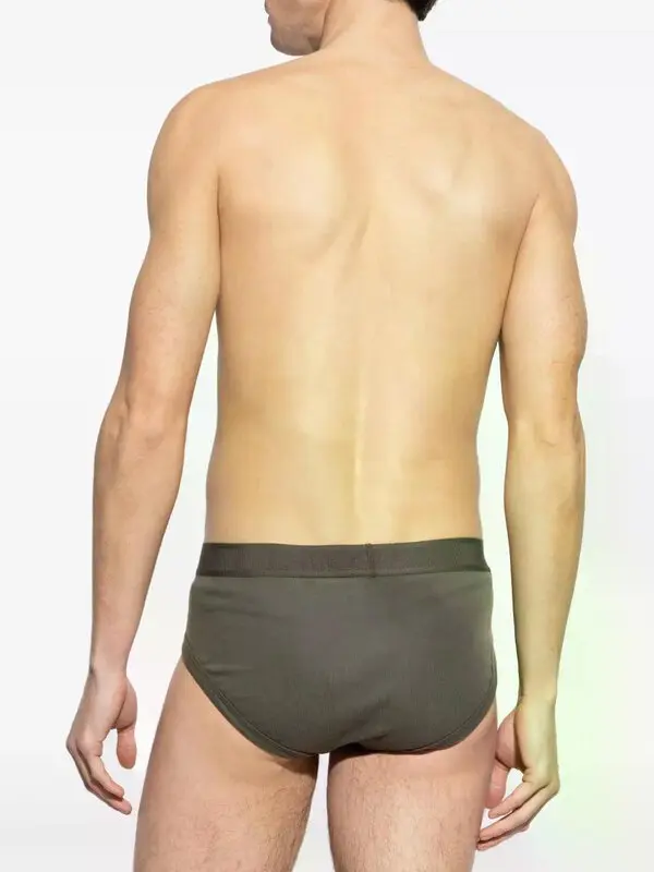 TOM FORD Logo-print Briefs - Green