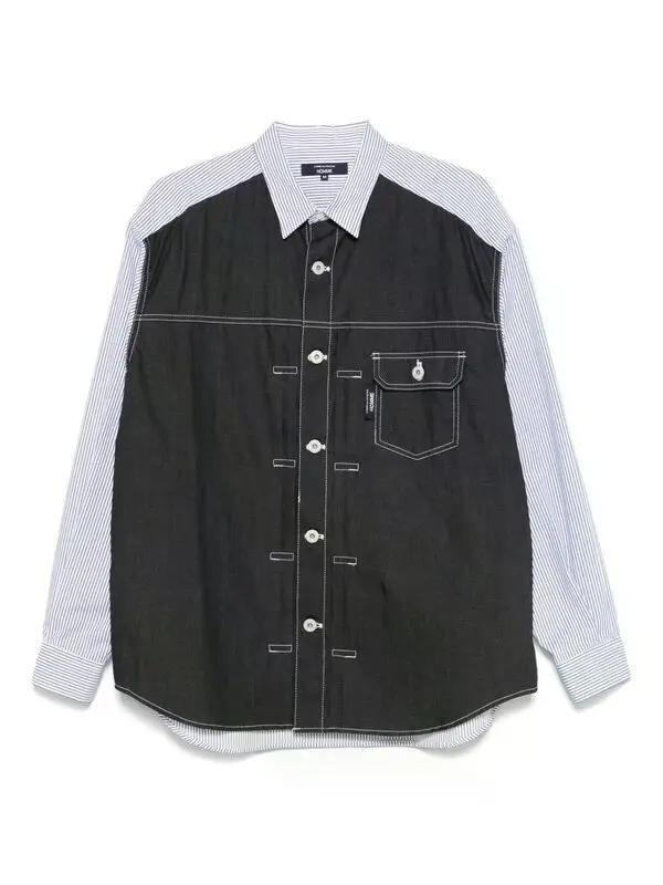 Comme Des Garçons Striped Shirt - Blue