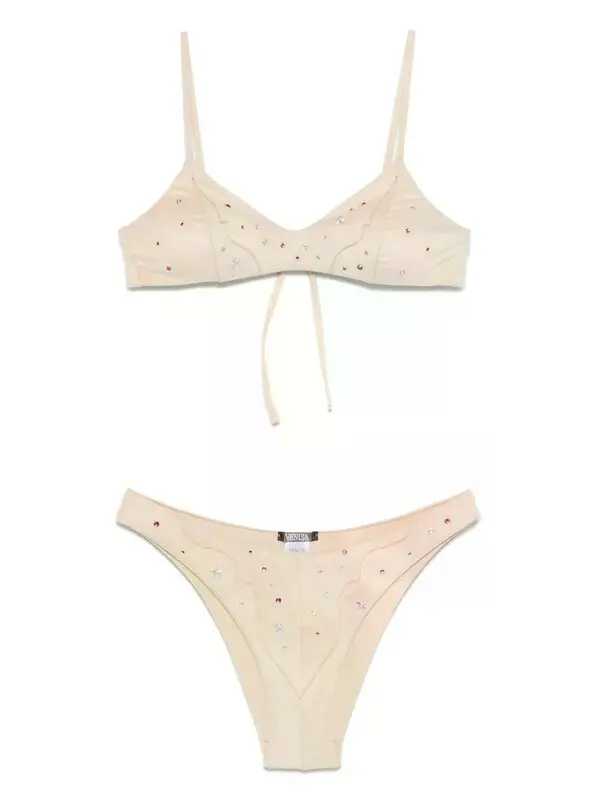 VENUJA Stud-embellished Bikini - Neutrals