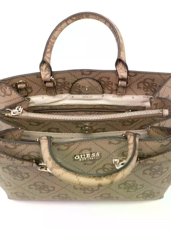 Guess Lorelei Tote Brown 20% Off Editorialist