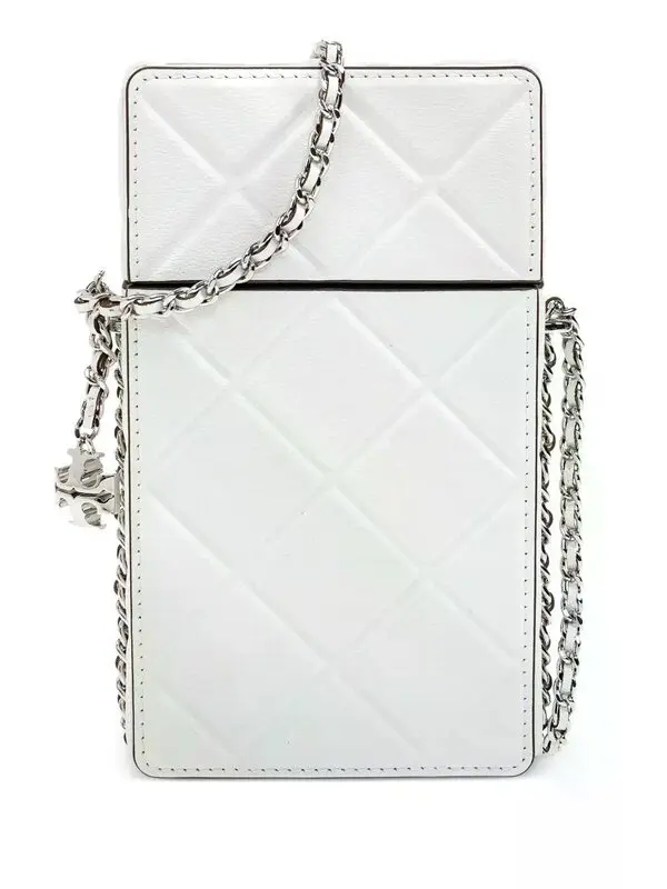 Tory Burch Logo-plaque Phone Bag - White