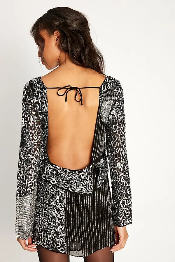 jen's pirate booty sequin dress Jens Pirate X Booty Free People Sequin Dress Blogger Favorite Small Ombre  Shine
