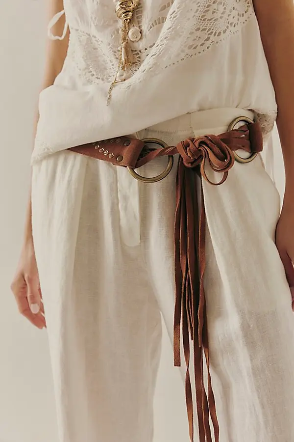 Free People Most Wanted Wrap Belt - Cognac