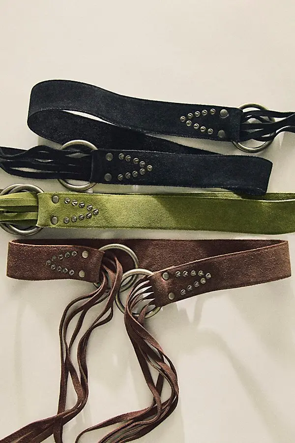 Free People Most Wanted Wrap Belt - Martini Olive