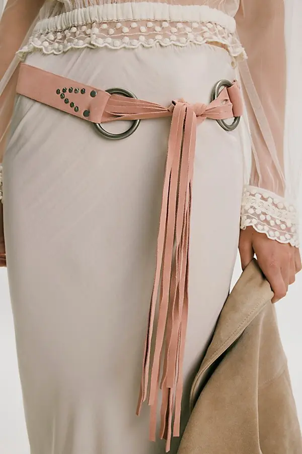 Free People Studded Wrap Waist Belt - Peachie Pie