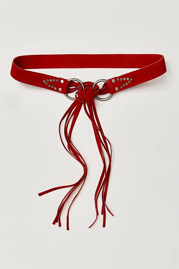 Free People Most Wanted Wrap Belt - Sour Cherry