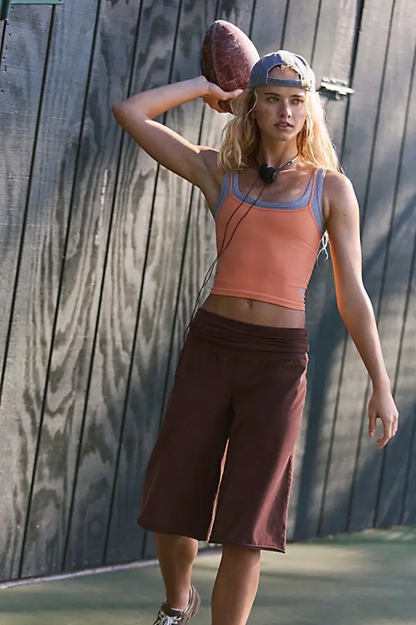 Free People Hot Shot Renewal Pants - Cocoa