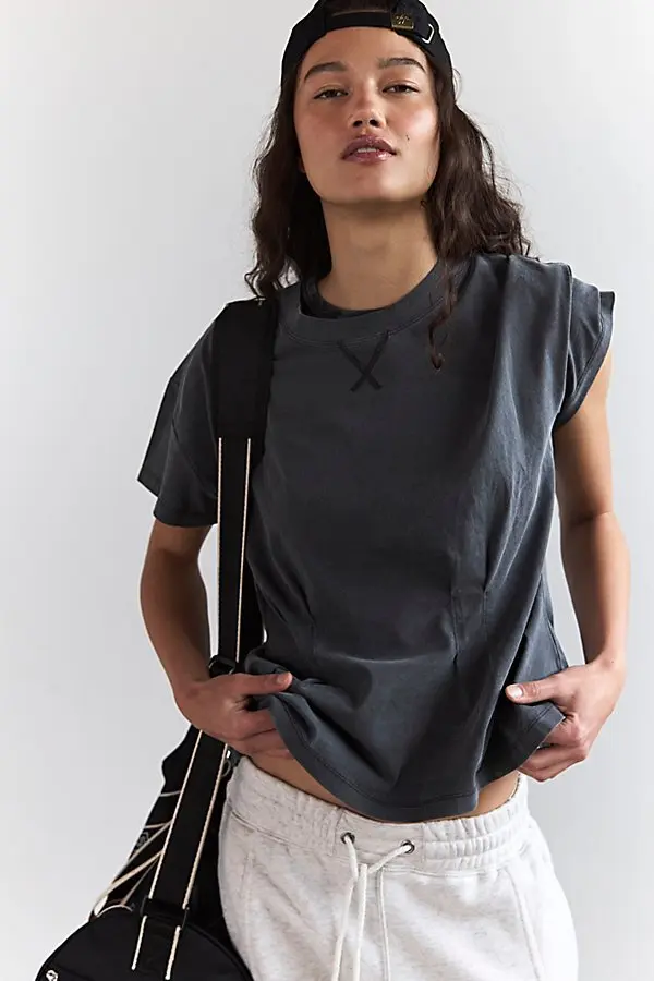 Free People Mind Yourself Tee - Black