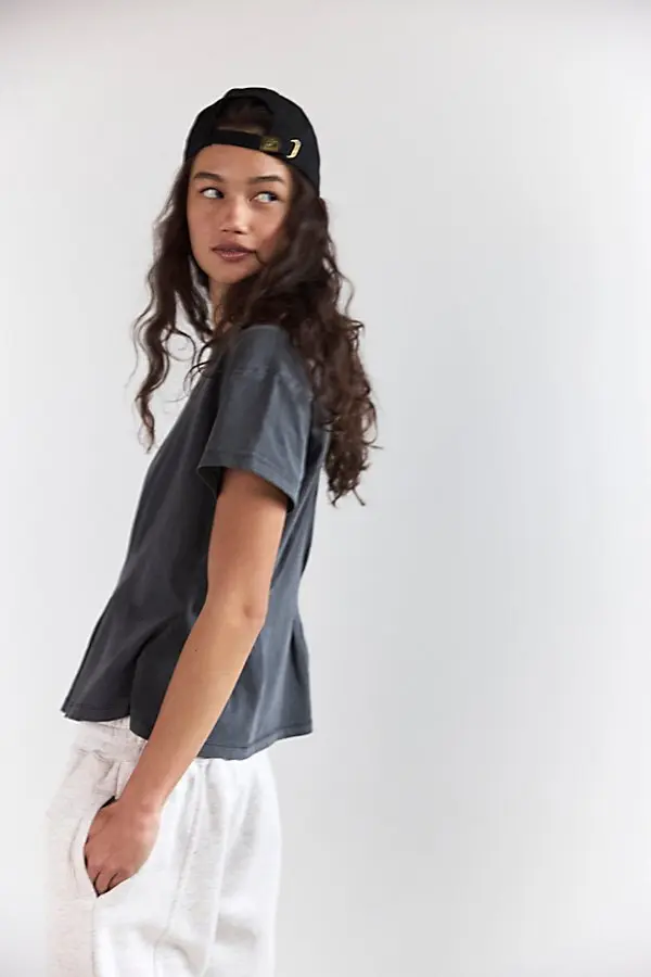 Free People Mind Yourself Tee - Black