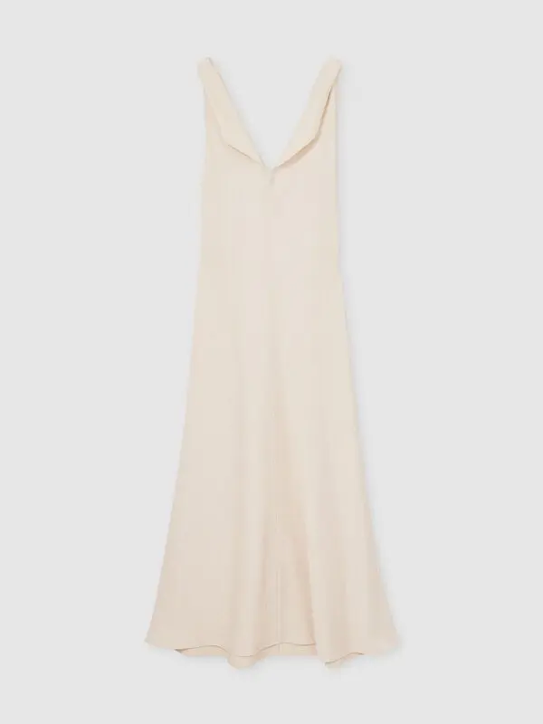 REISS Kiera Textured Midi Dress