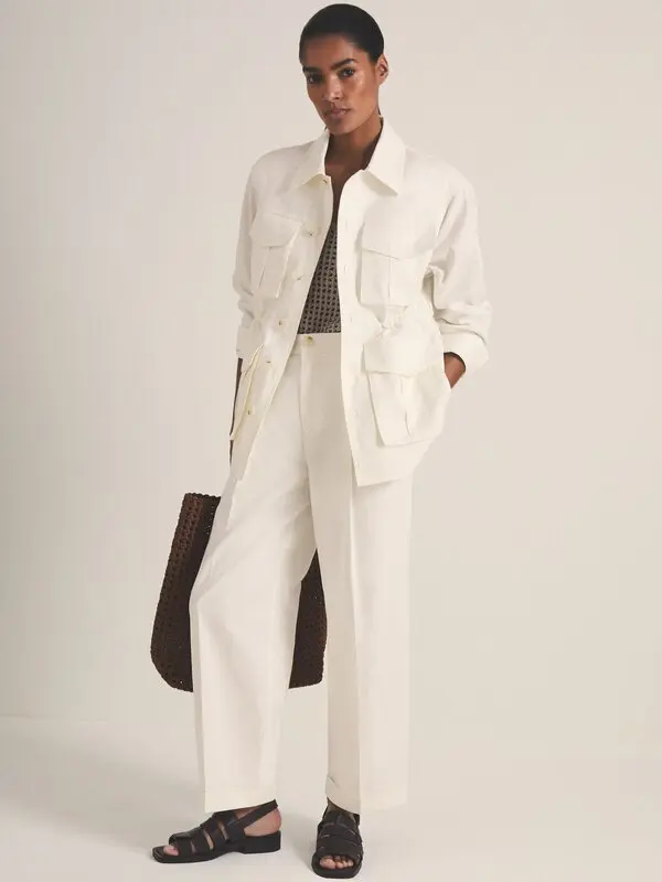 REISS X Les 100 Ciels Luca Wide-leg Trousers