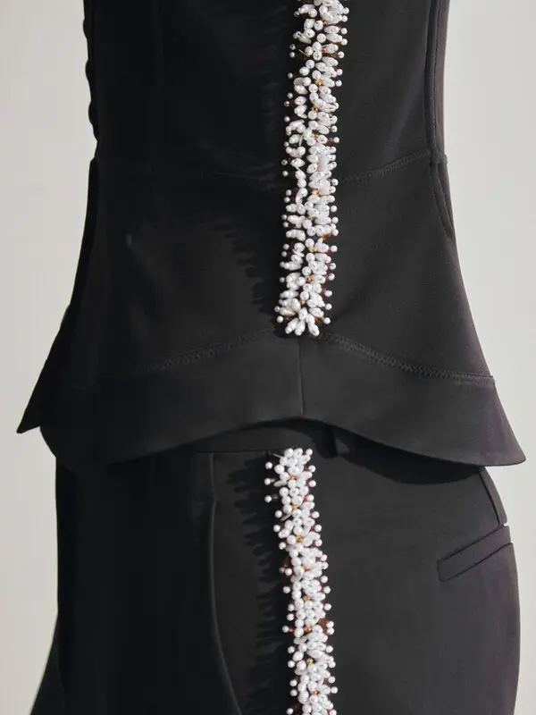 REISS Preston Atelier Embellished Corset Top