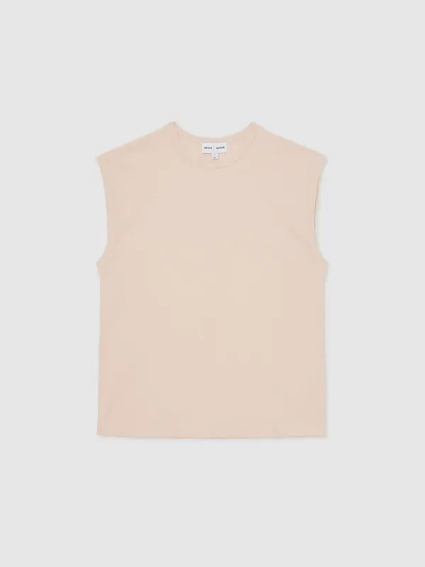 REISS X Les 100 Ciels Dylan Oversized Vest - Peach