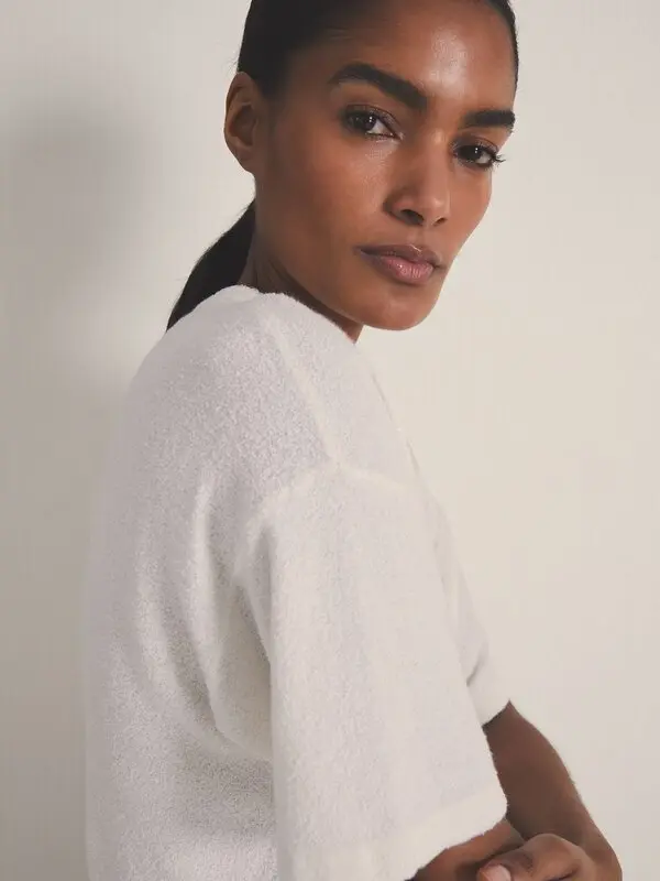 REISS Lowen Bouclé T-shirt