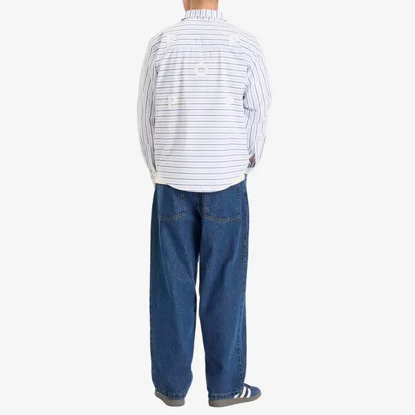 POP TRADING COMPANY Striped Logo Shirt