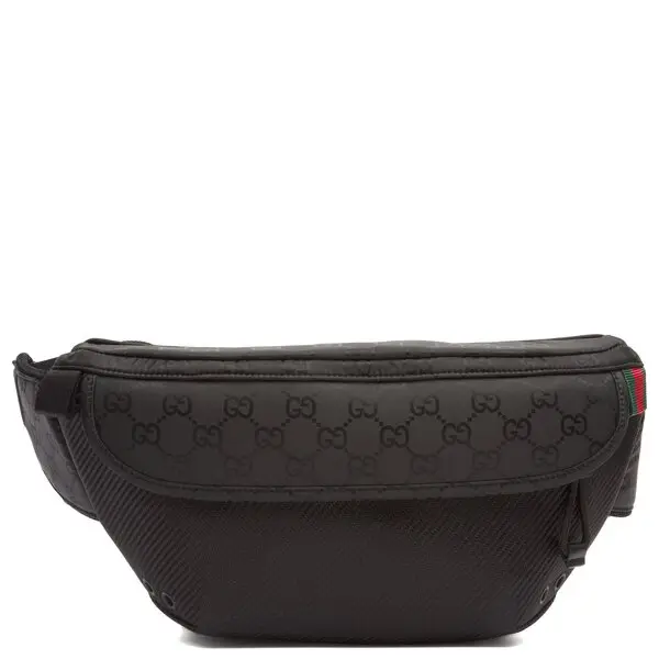 Gucci Nylon Gg Belt Bag - Black