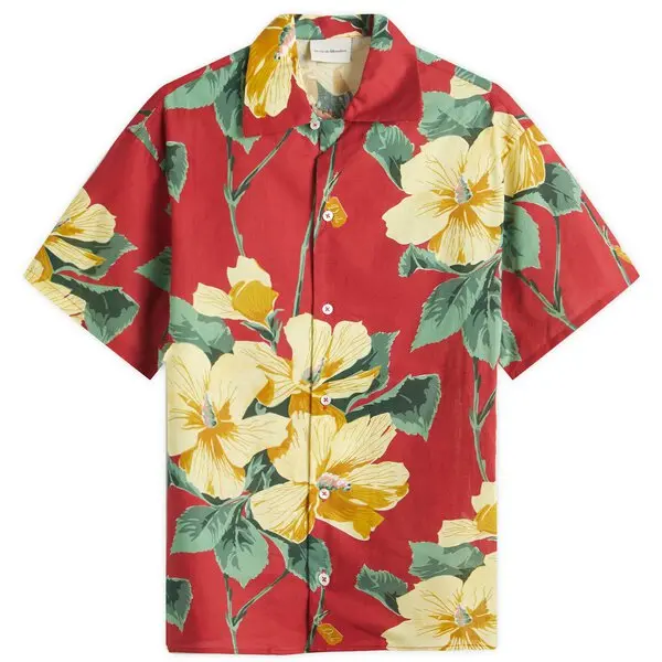 Drole De Monsieur Luciano Printed Floral Shirt - Red