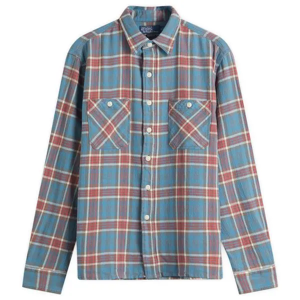Polo Ralph Lauren Outdoor Flannel Shirt - Blue/red Multi