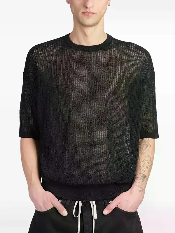 STATE OF ORDER Knitted T-shirt - Black