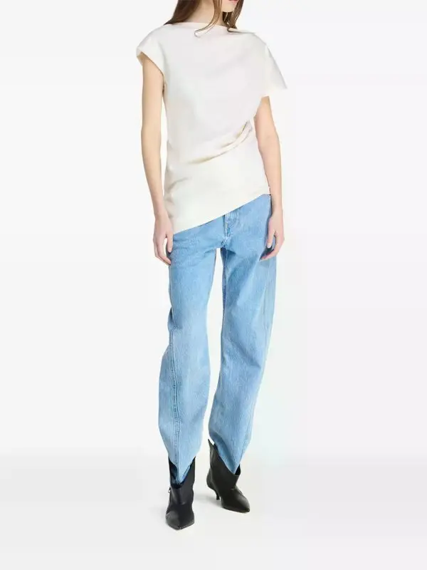 JW Anderson Asymmetric Draped Top - White