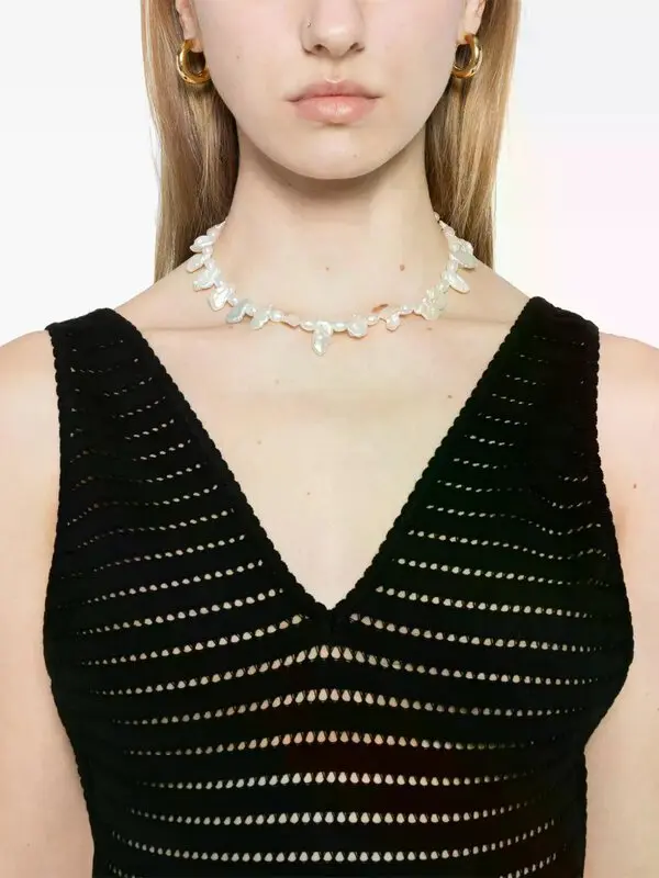 Elisabetta Franchi Open-knit Maxi Dress
