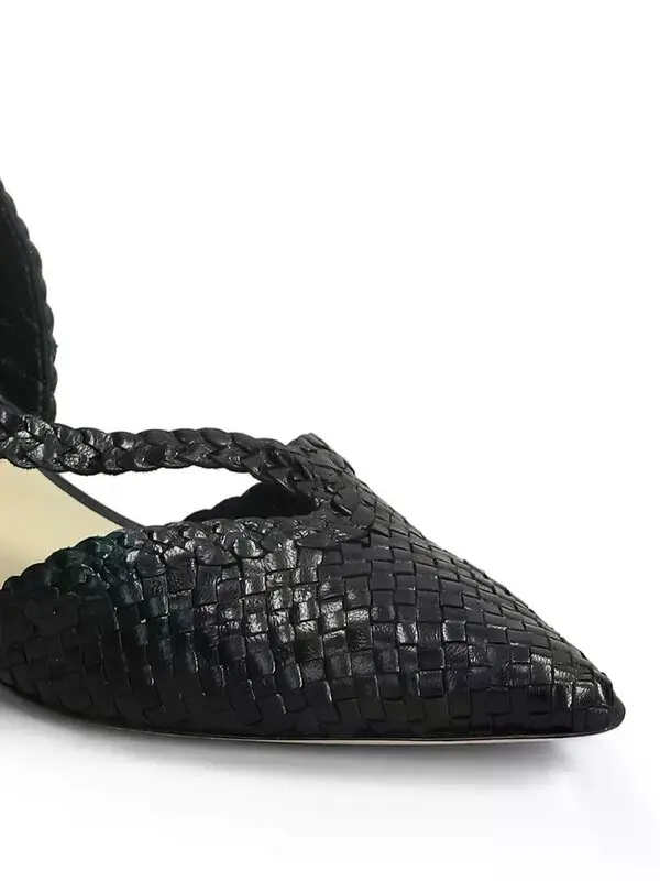 L'ARIANNA Leather Slingback Pumps