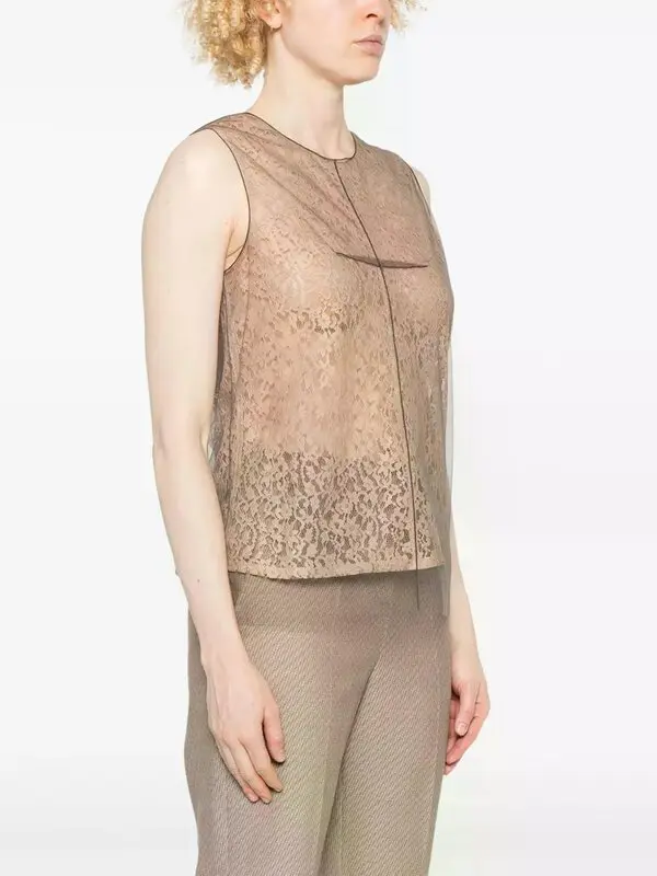 Fendi Floral-lace Top