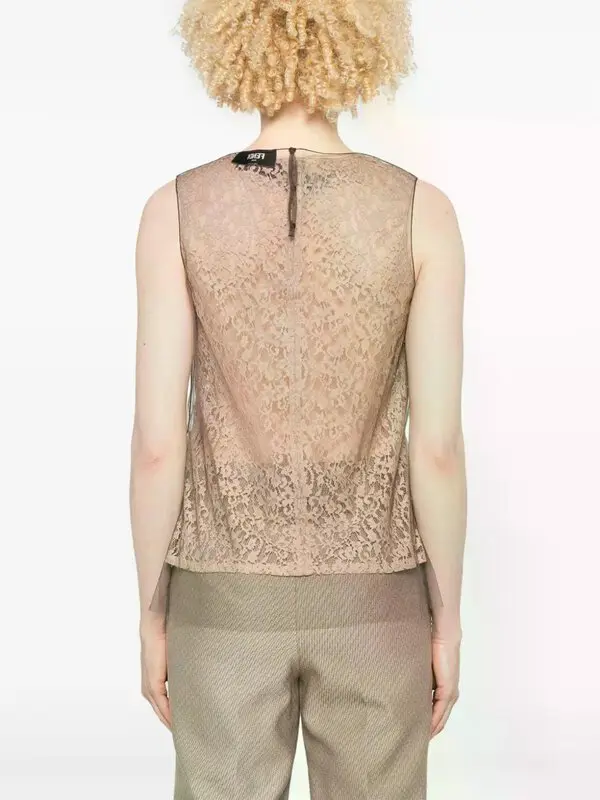 Fendi Floral-lace Top