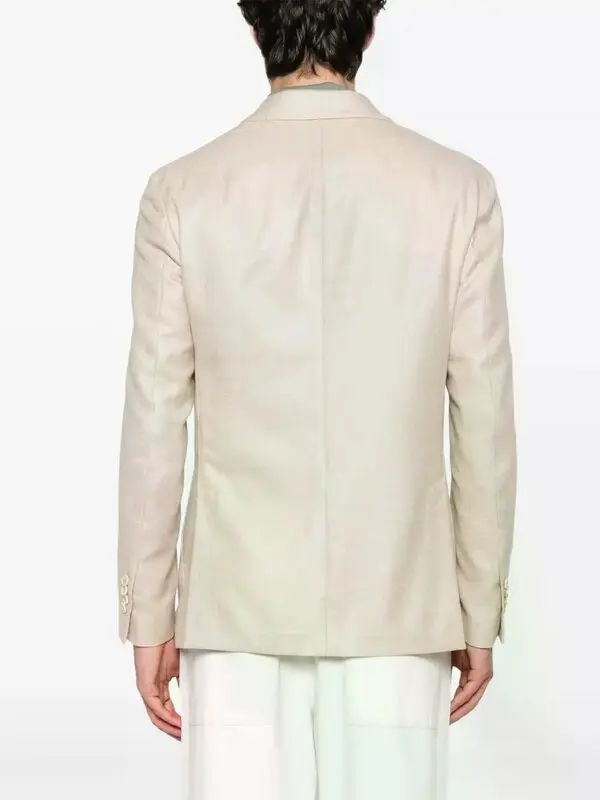 LARDINI Single-breasted Blazer - Neutrals