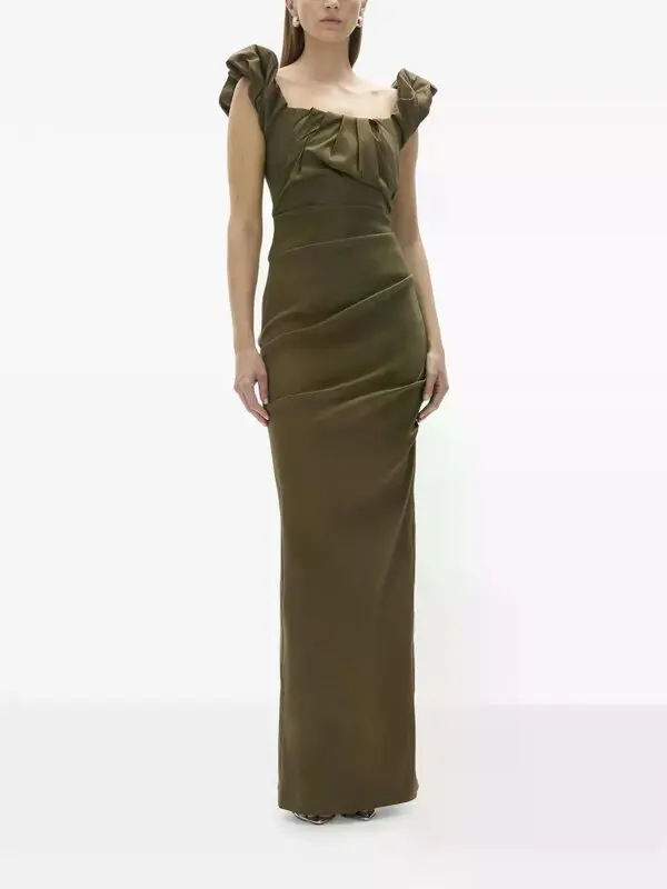 Rachel Gilbert Kalina Gown - Green | Editorialist