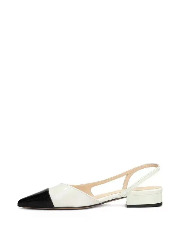 ANNA F. 35mm Leather Pumps - Neutrals