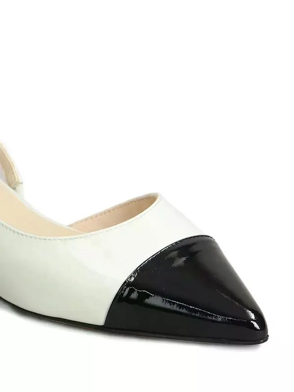ANNA F. 35mm Leather Pumps - Neutrals