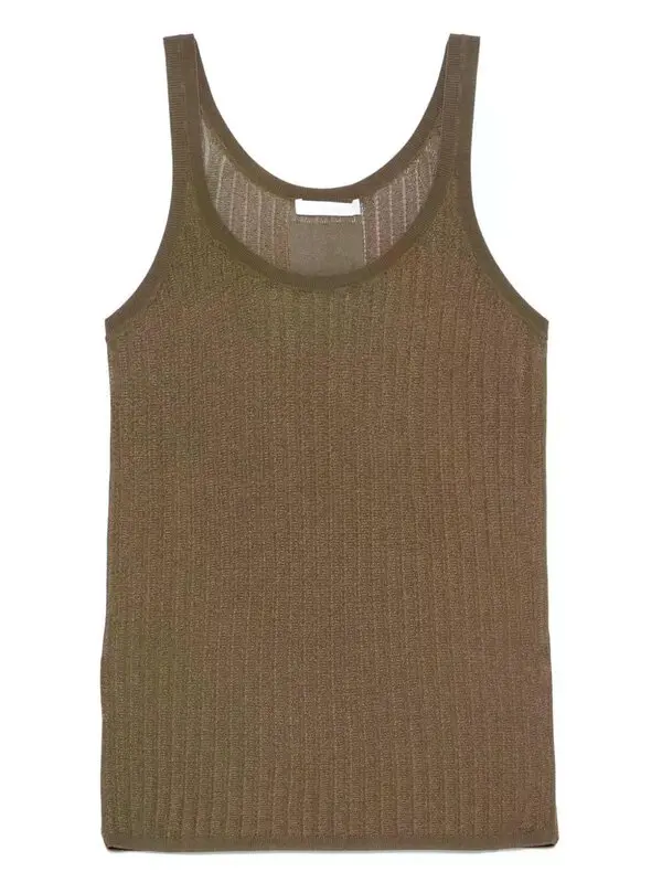 Helmut Lang Pointelle Ribbed Tank Top