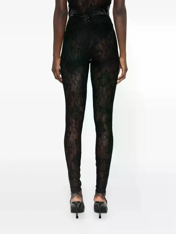 パンツ GIVENCHY Lace chandelier leggings Black Givenchy Chandelier Lace Leggings In Black - 63% Off