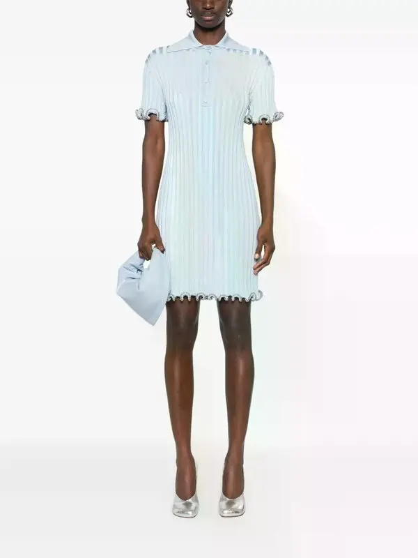 JIL SANDER Ribbed-knit Mini Dress