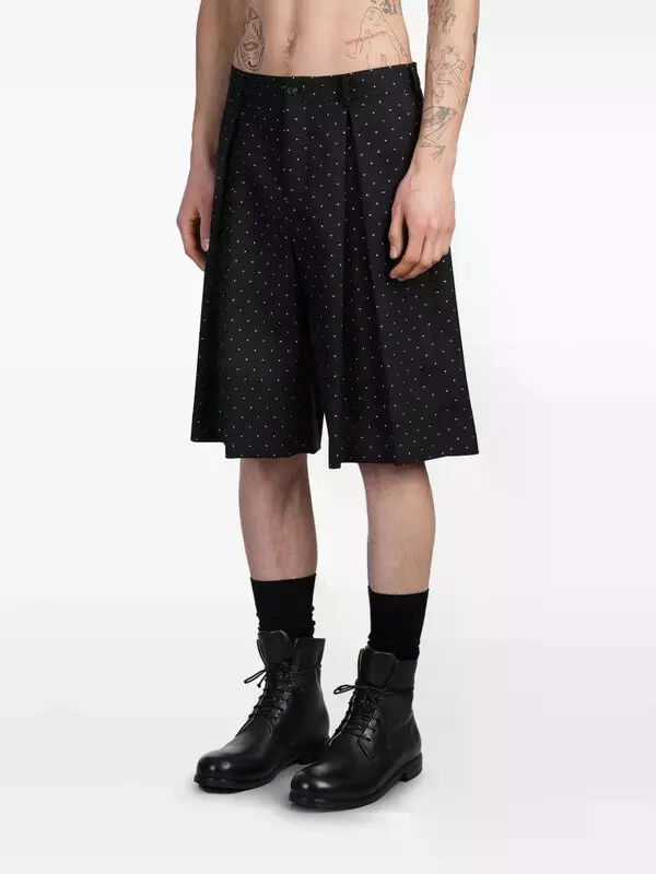 Comme Des Garçons Polka-dot Print Shorts