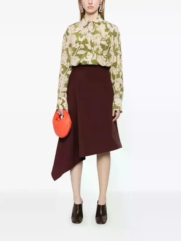 Victoria Beckham Floral-print Shirt - Green