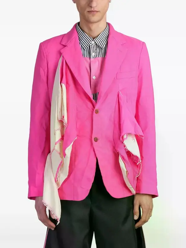 Comme Des Garçons Ruffle-detailing Blazer