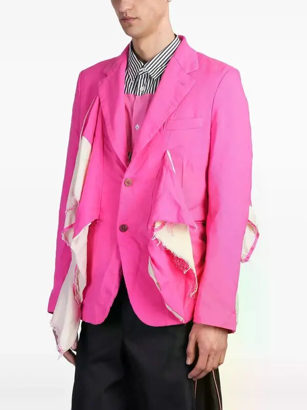 Comme Des Garçons Ruffle-detailing Blazer